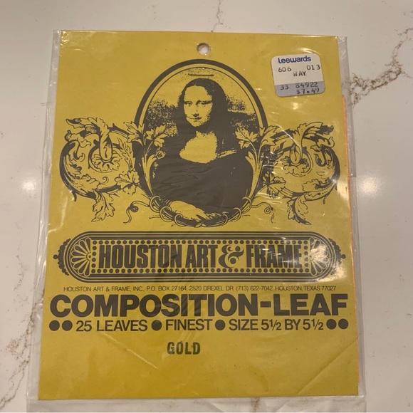 Art | New Houston Art And Frame Gold Composition Leaf 5x5 25 Fine ...